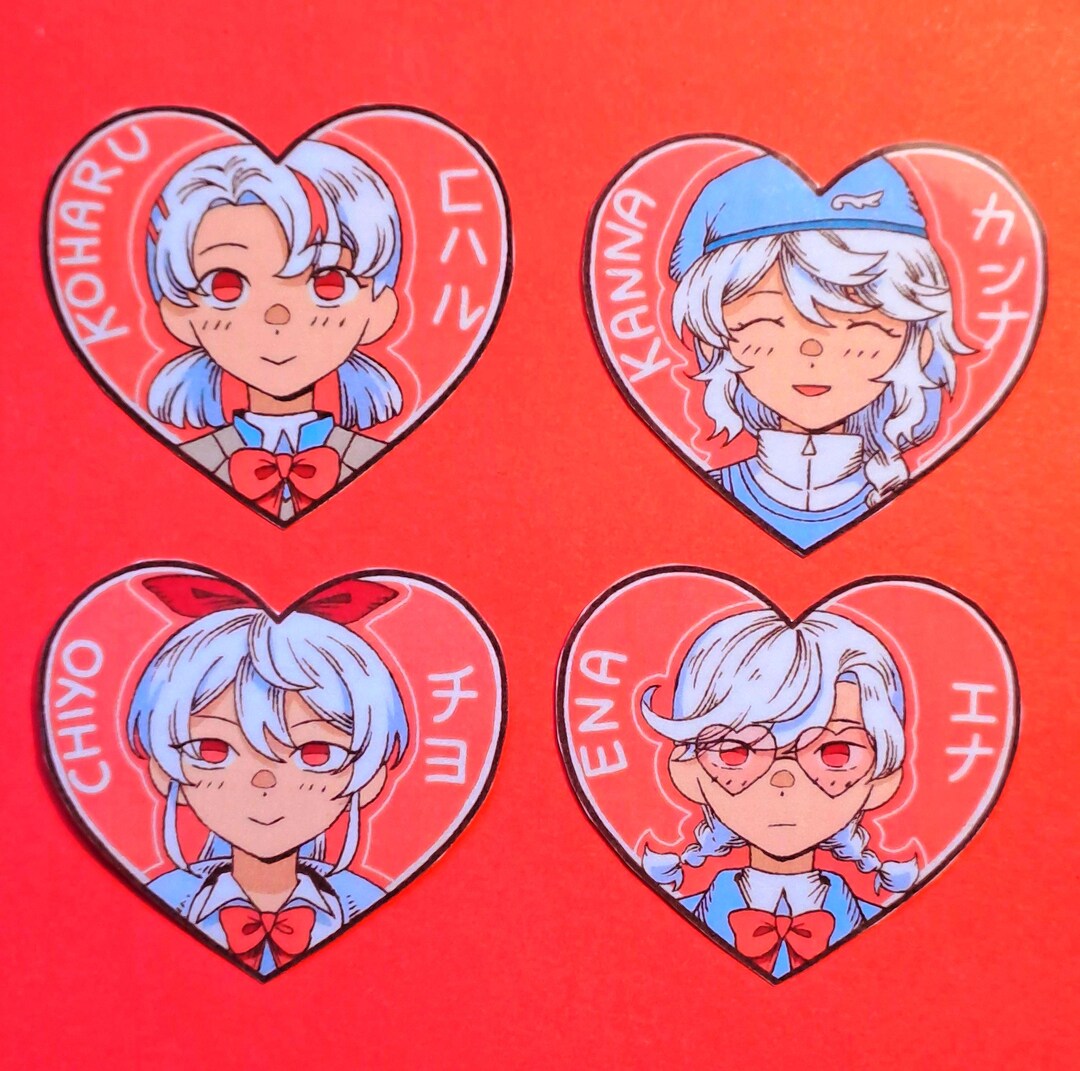 Love Bullet Heart Stickers (4pcs) - Etsy