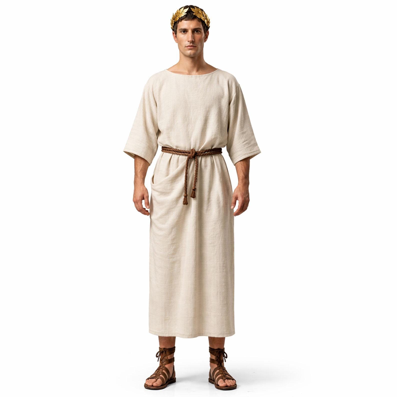 Roman Toga Costume for Men – Red Toga Only, Greek Roman Outfit ...