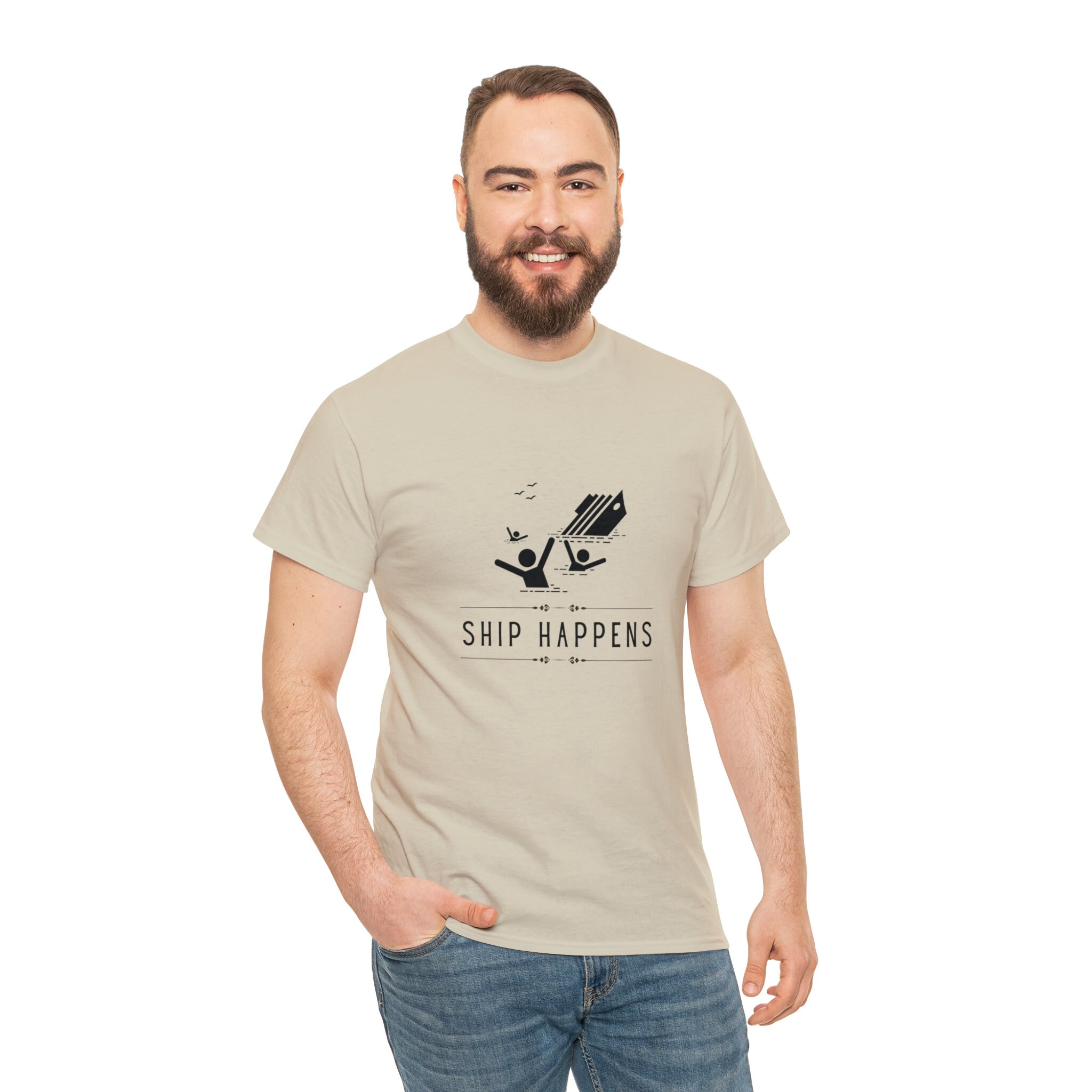 Funny Sinking Ship T Shirt Ship Happens Shirt Boating T Shirt Sinking ...