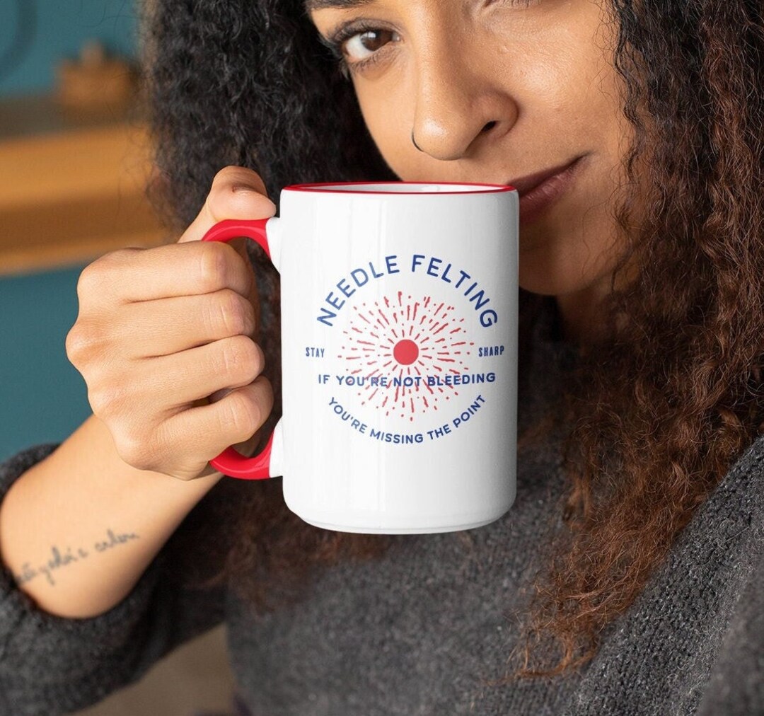 Needle Felter Cup Funny Coffee Cup Gift for Needle Felter or Crafter ...