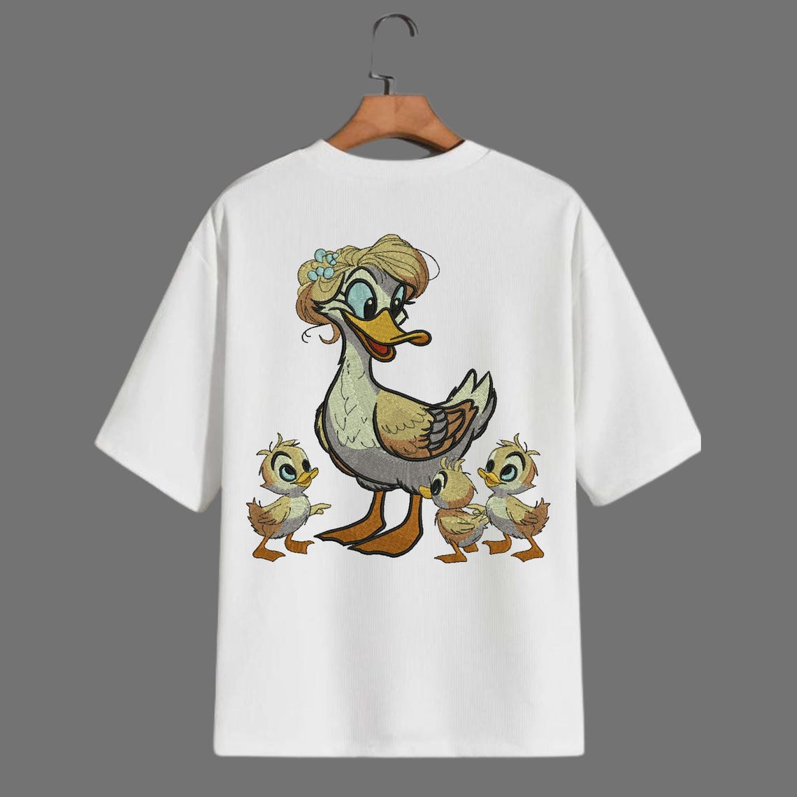 Floral Duck Machine Embroidery Design, Baby Ducks Embroidery Designs ...