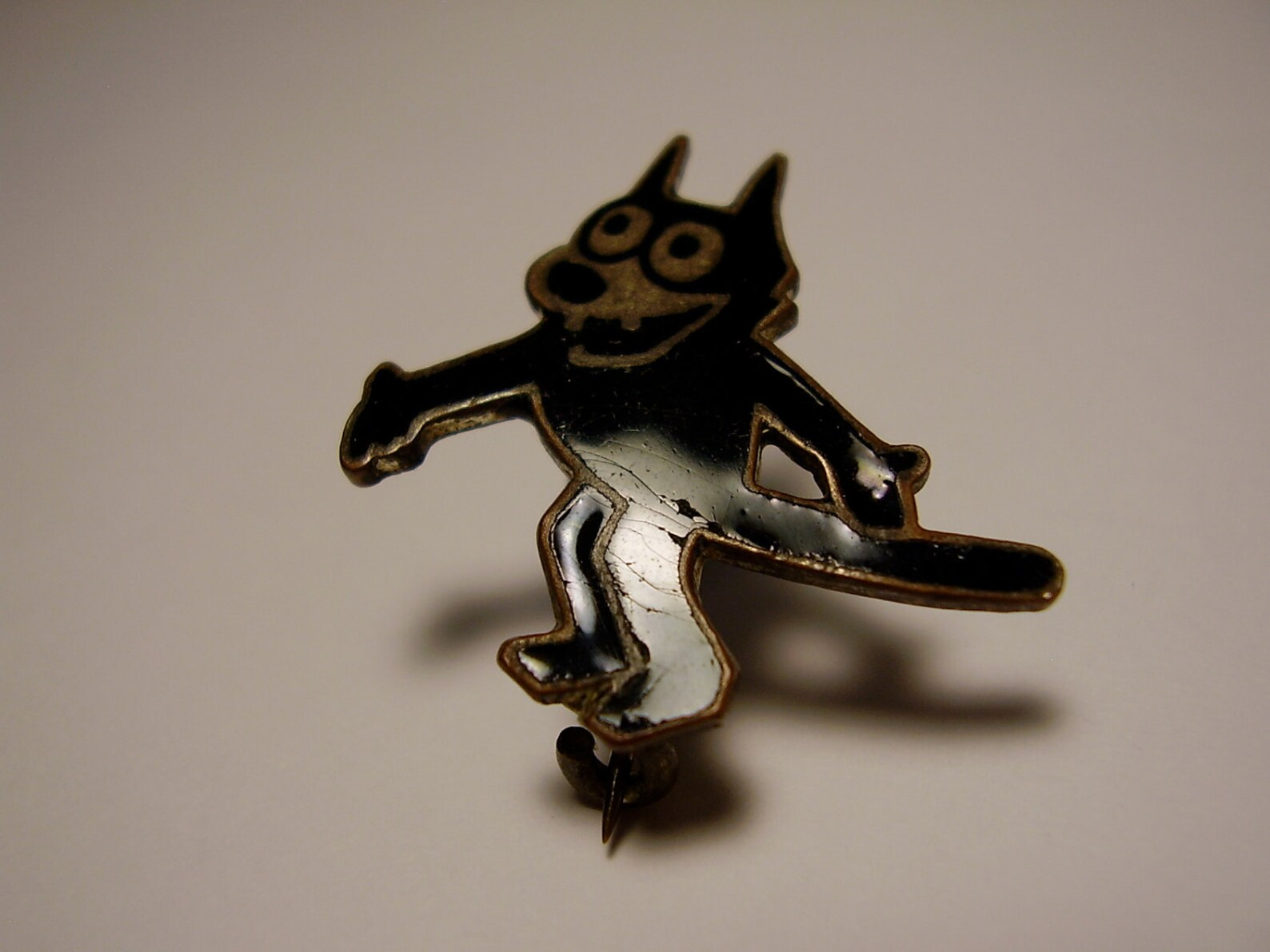 Vintage British 1920s Felix The Cat Brooch Lapel Tie Pin Badge | Etsy