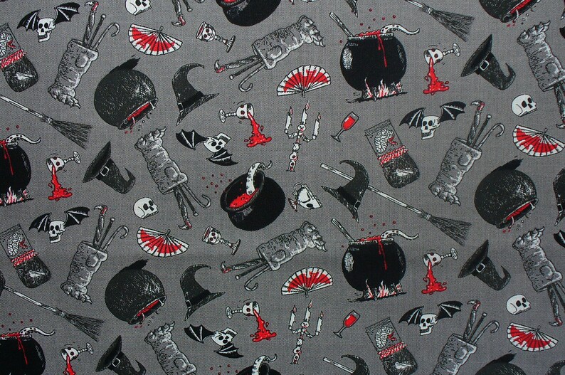 Oddities Fabric Oddities Icons by the Yard Elizabeth's - Etsy