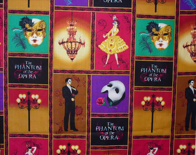 Phantom of the Opera Fabric / Quilting Treasures - Etsy