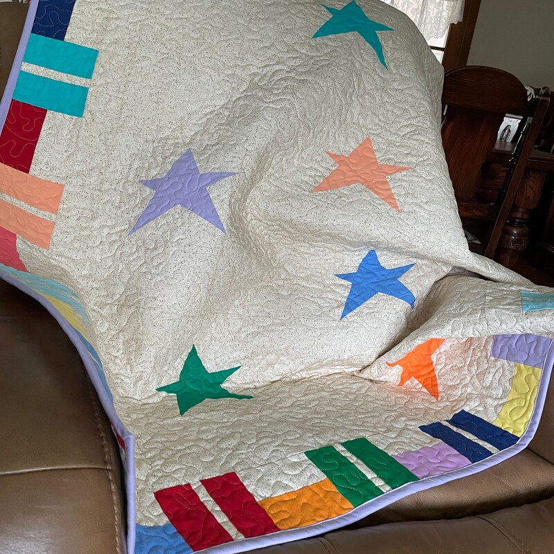 Primary Colors Quilt - Etsy