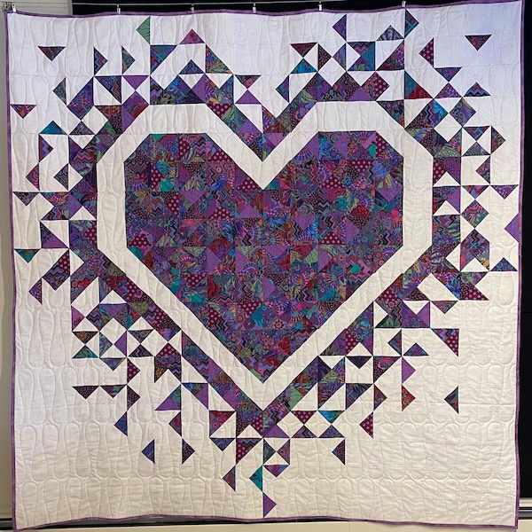 Exploding Heart Quilt Pattern - Etsy