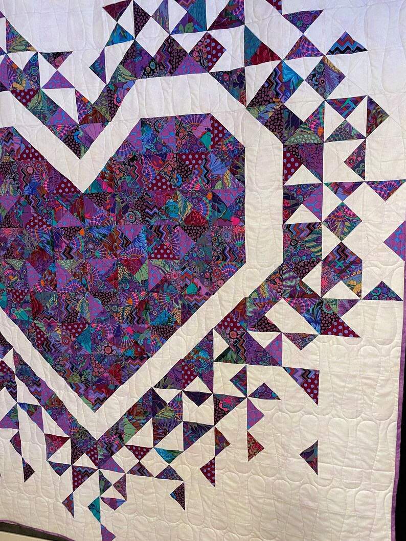 Exploding Heart Quilt - Etsy