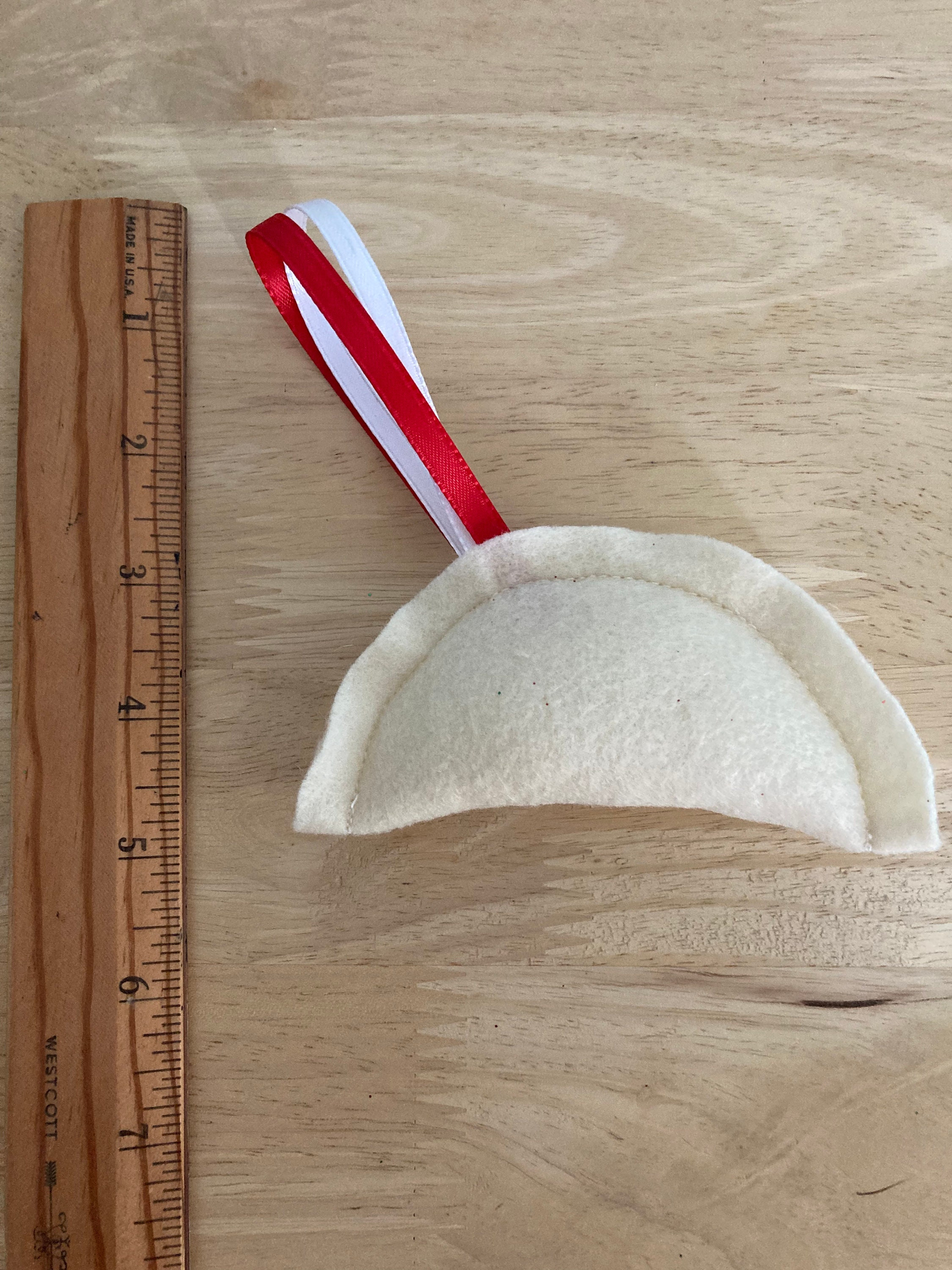 POLISH PIEROGI Felt Ornament Red/white Ribbons Easter Pierogi Tree ...
