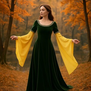 Handmade Velvet Medieval Gown | Fantasy Cosplay Costume - Etsy