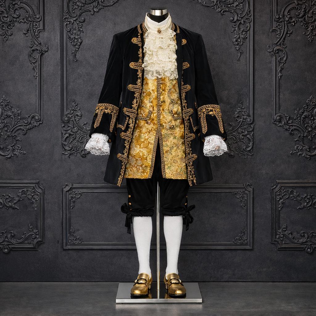 Men’s 18th Century Rococo Baroque Court Suit | Royal Embroidered ...