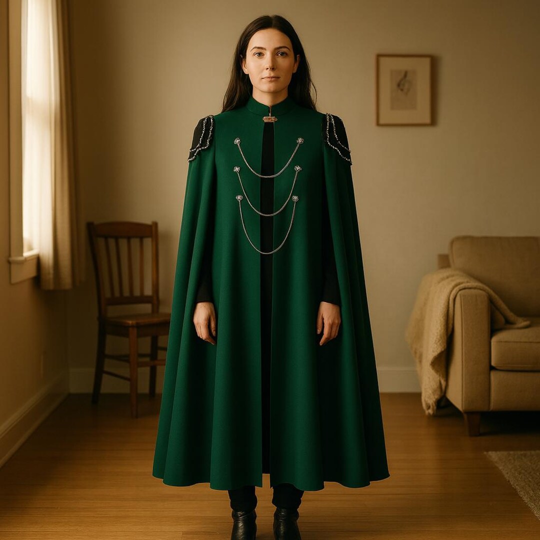 Medieval Gothic Cloak – Adult Knight Cape With Shoulder Chain - Etsy