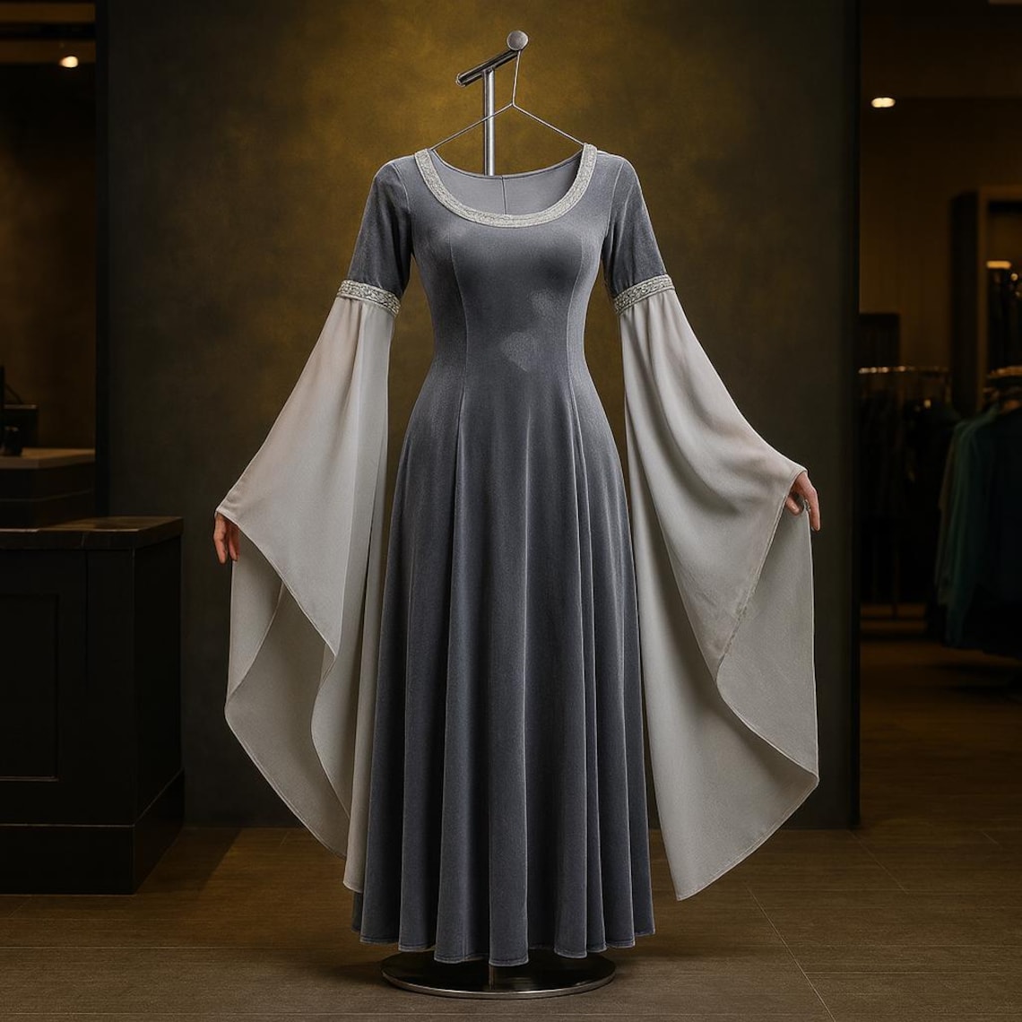 Handmade Velvet Medieval Gown | Fantasy Cosplay Costume - Etsy