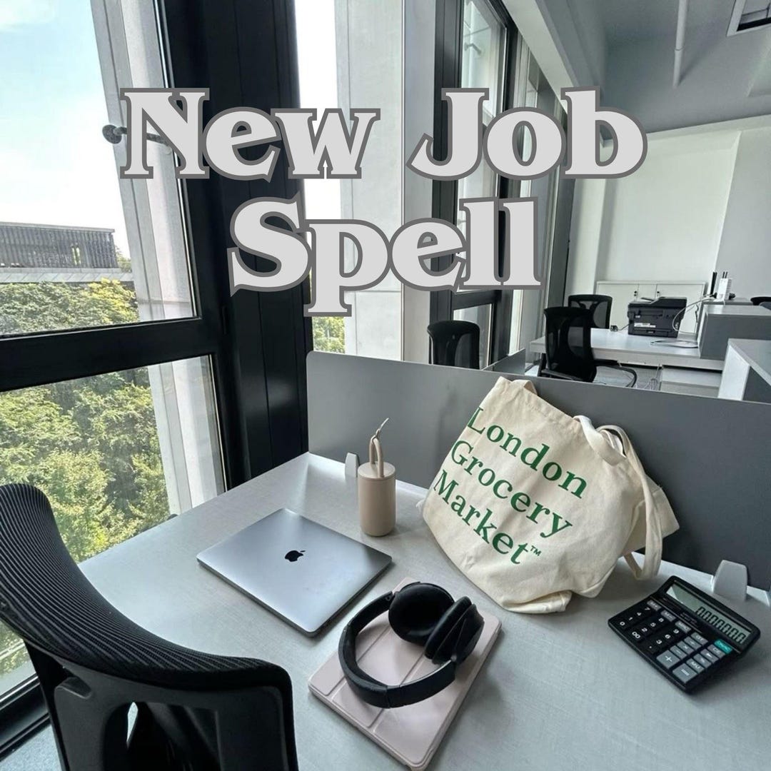 New Job Spell for Career Opportunities, Employment Success, Prosperity ...