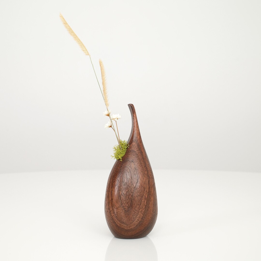 Handmade Bud Vase Walnut Wood - 31 - Etsy