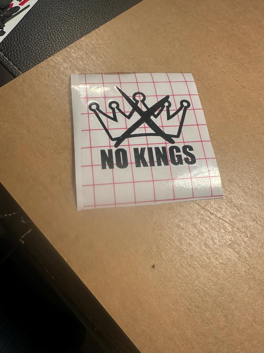 No Kings Decal - Etsy