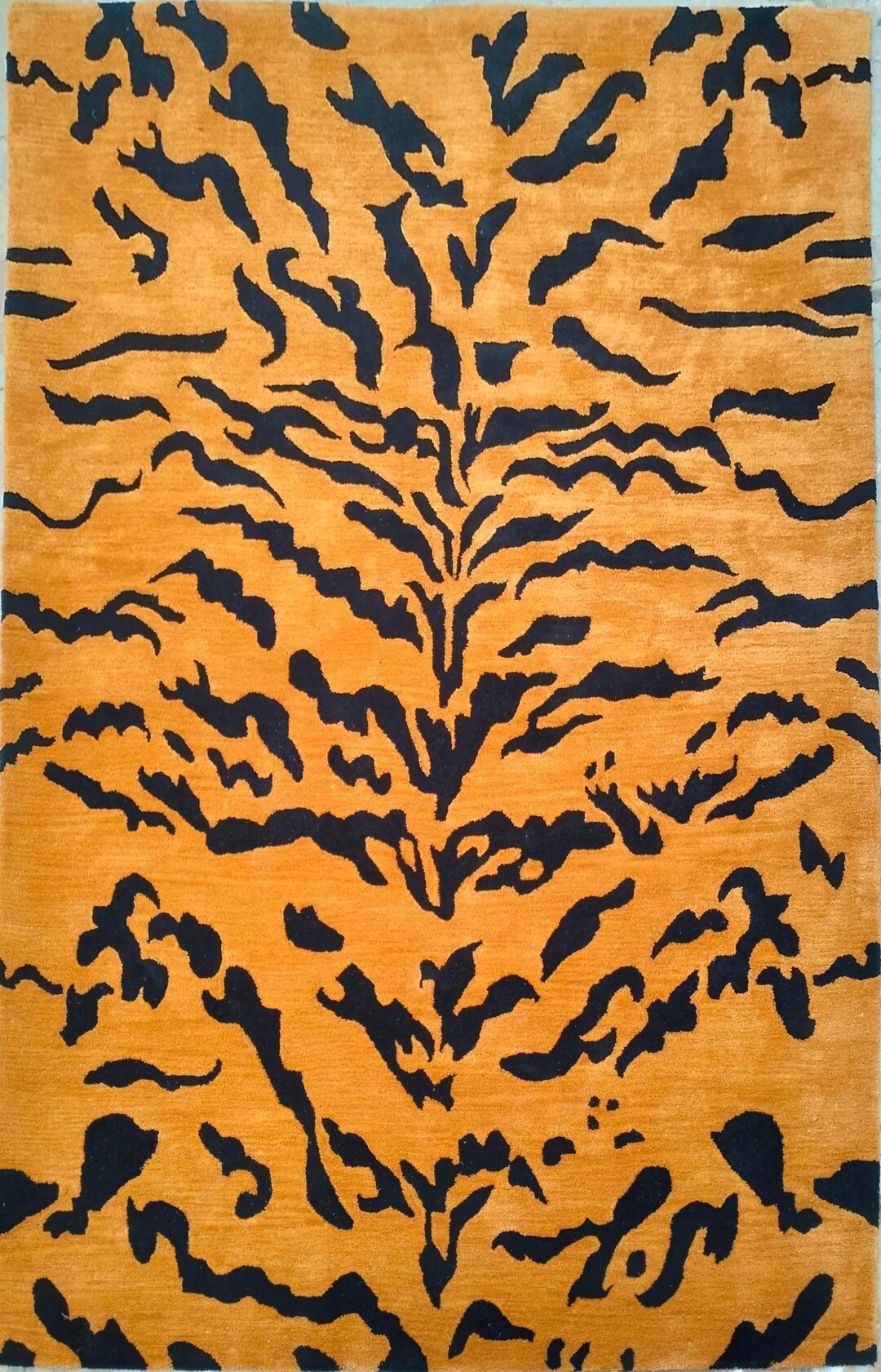 Hand Tufted Woolen Tiger Skin Rug: Tibetan Decor - Etsy
