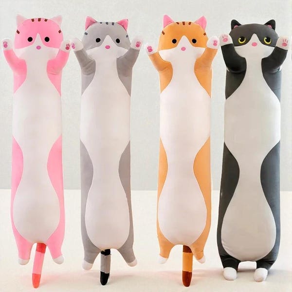 Long Cat Pillow Plush - Etsy