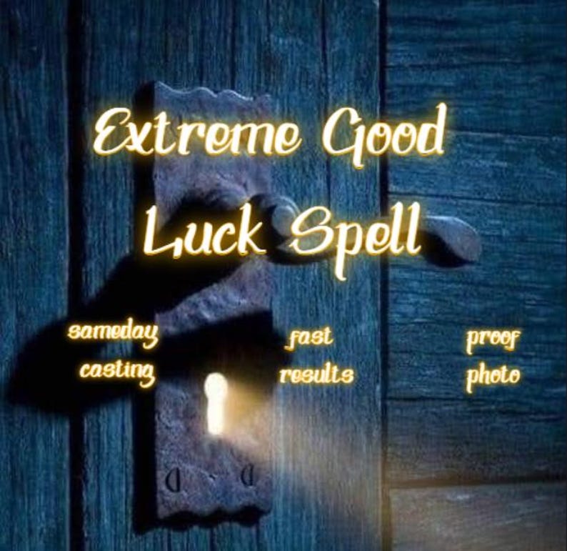 Extreme Good Luck Spell: Positive Energy Ritual - Etsy