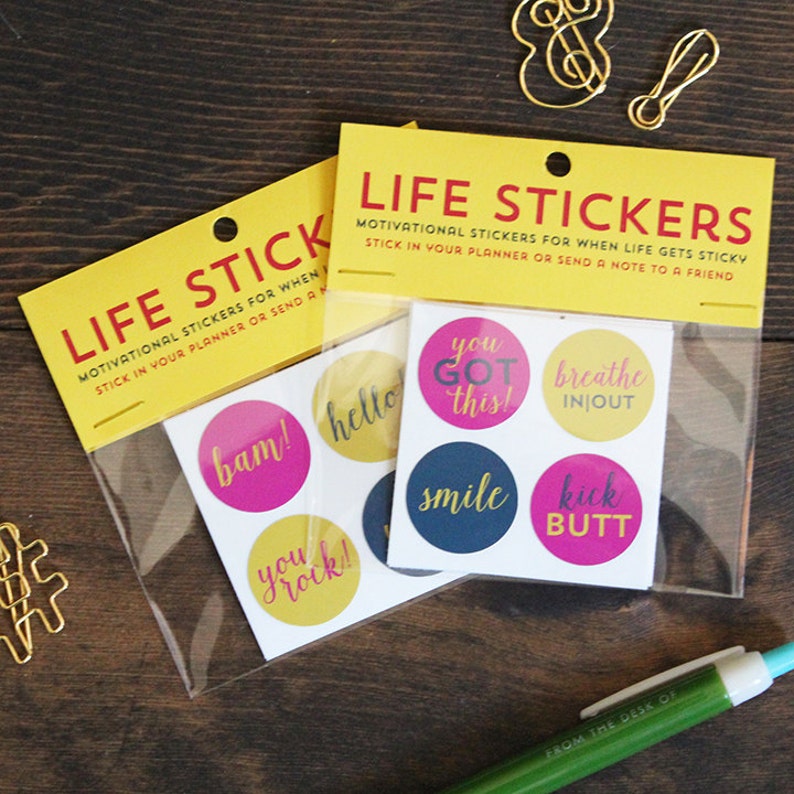 Life Stickers for Day Planners and Note Cards Modern and Fun - Etsy