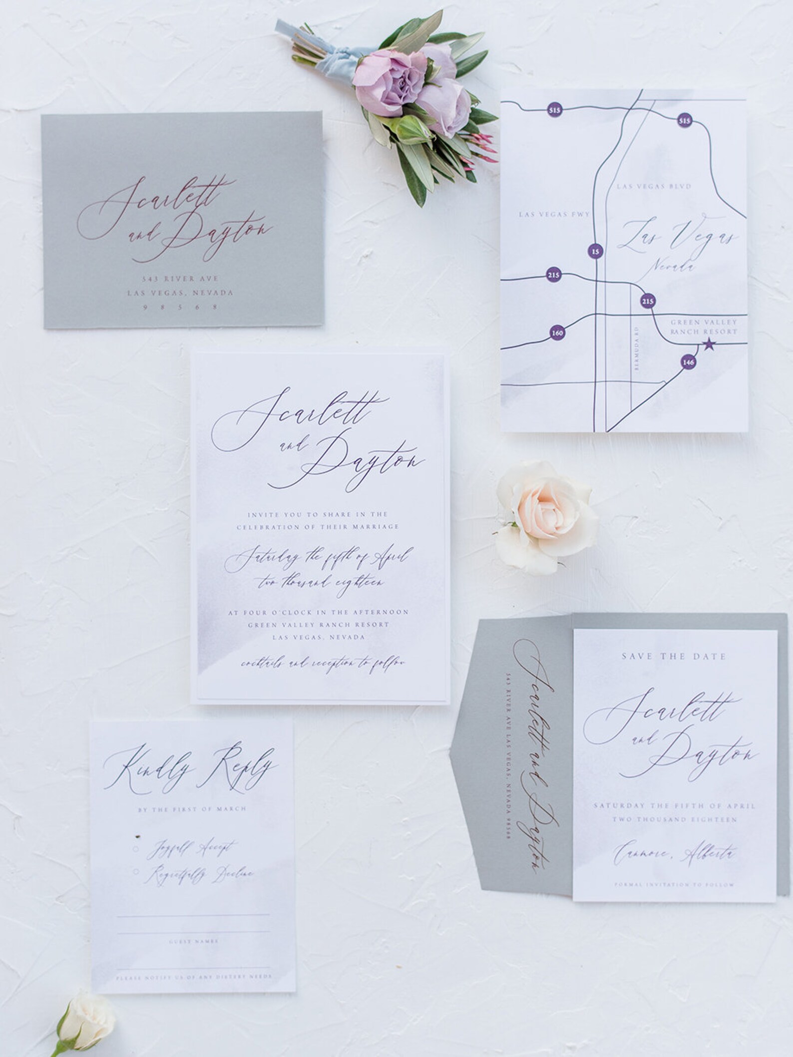 Romantic Calligraphy Industrial Wedding Invitation Design - Etsy