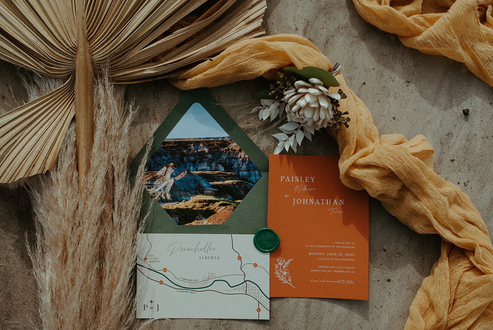 Boho Elegance Wedding Invitation Suite Design Card Invite - Etsy