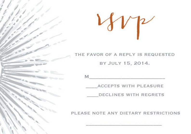 Beam Art Deco Wedding Invitation Set Modern Firework Elegant Dramatic ...