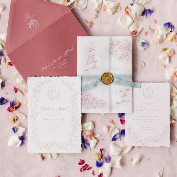 Bridgerton Style Wedding Invitation - Etsy