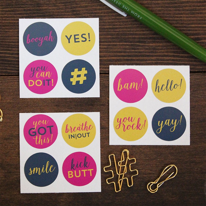 Life Stickers for Day Planners and Note Cards Modern and Fun - Etsy