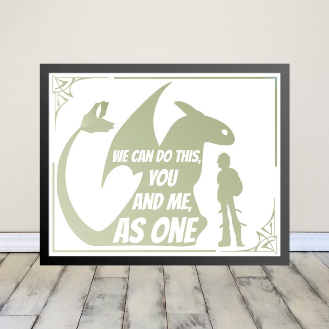 How to Train Your Dragon, Hiccup and Toothless, Room Decor, Home ...