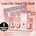 Love Like Jesus Valentine's Day Flip Book Craft | Christian Activity ...