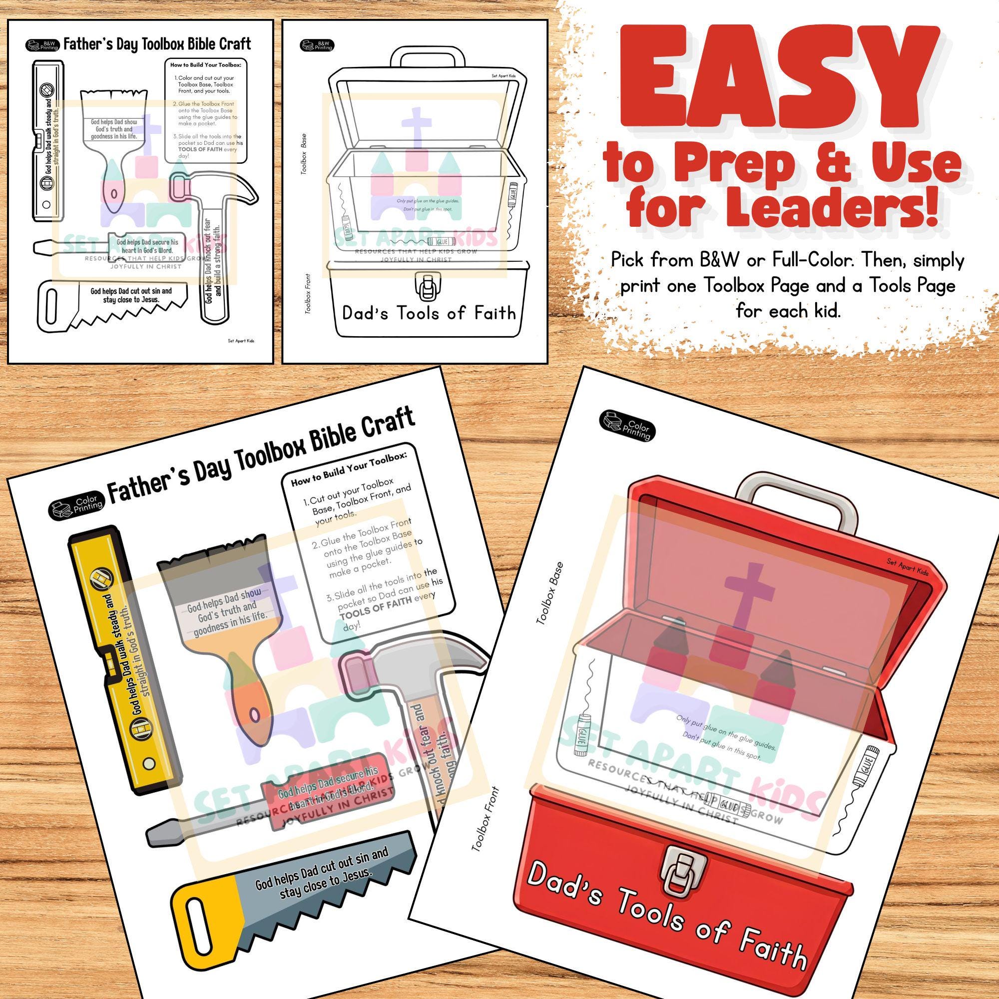 Father’s Day Toolbox Craft for Kids | Christian Dad’s Tools of Faith ...