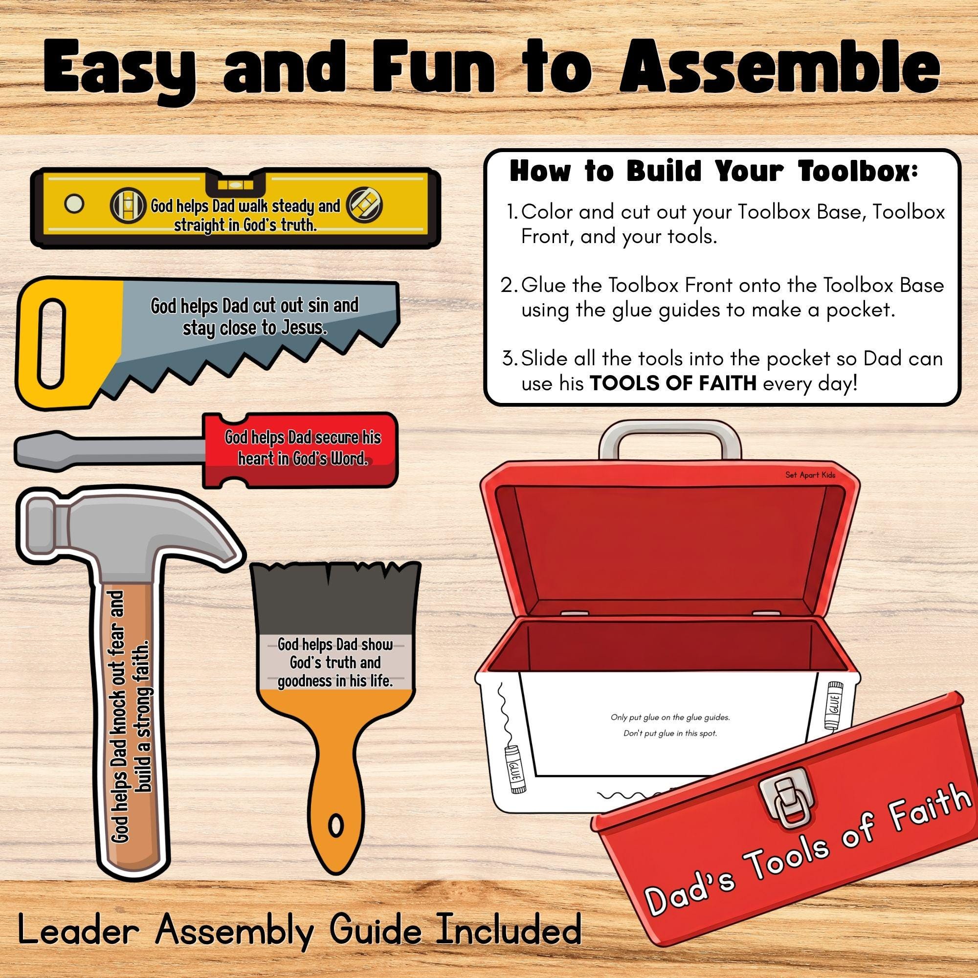 Father’s Day Toolbox Craft for Kids | Christian Dad’s Tools of Faith ...
