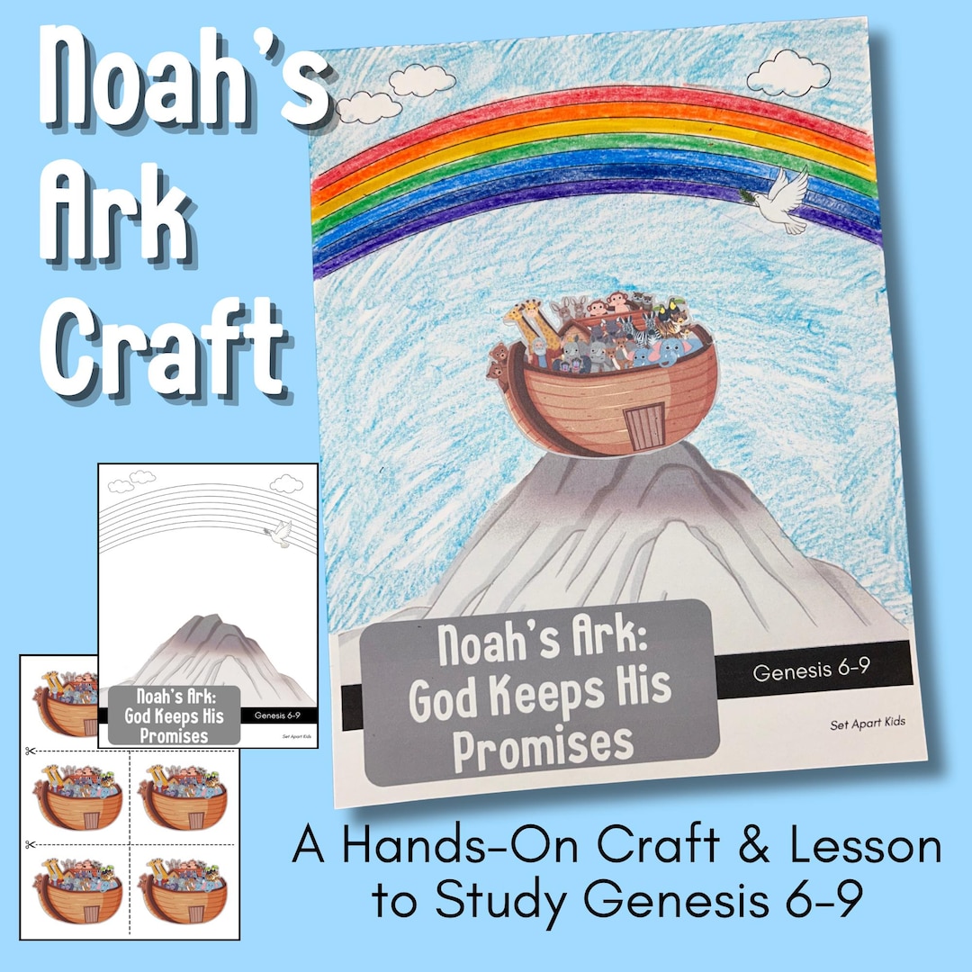 Noah’s Ark Craft – God Keeps His Promises | Genesis 6-9 Bible Activity ...