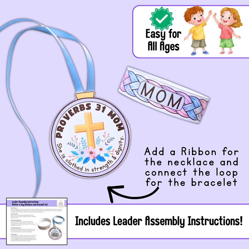 Christian Mother’s Day Craft for Kids – Proverbs 31 Necklace and ...
