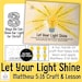 Let Your Light Shine Bible Craft | Matthew 5:16 Lesson and Activity ...