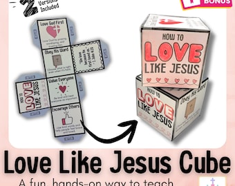 Love Like Jesus Valentine's Day Flip Book Craft | Christian Activity ...