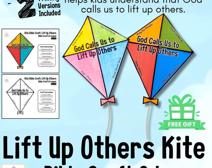 Lift up Others Kite Craft | Spring & Summer Christian Craft for Kids ...