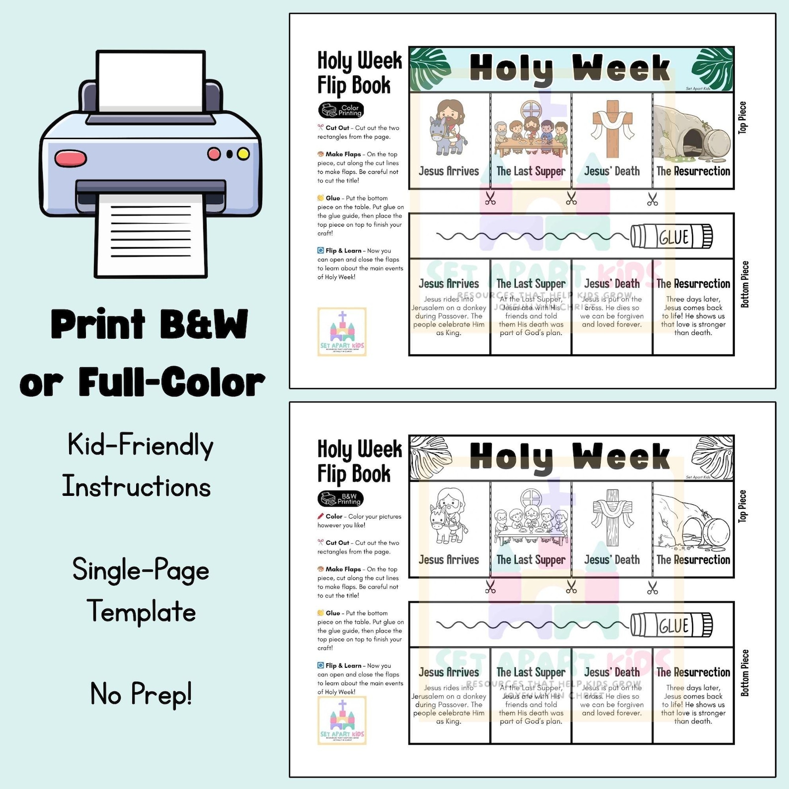 Holy Week Bible Craft – Sunday School Activities for Easter and Palm ...