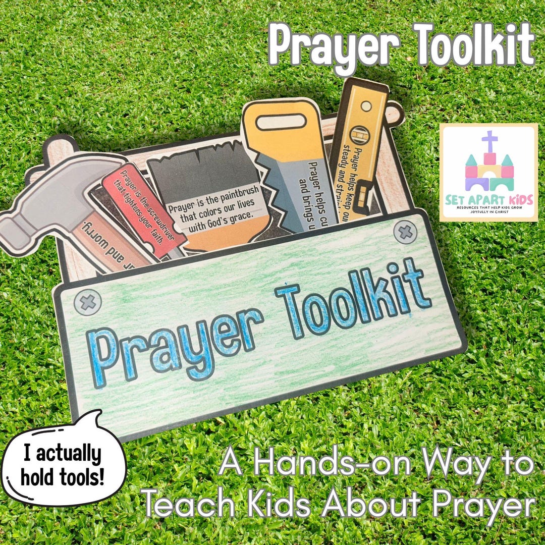 Prayer Toolkit Craft for Kids | Printable Christian Activity | Fun ...