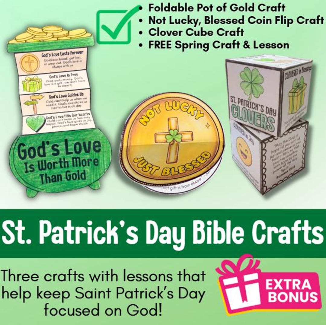 Christian St. Patrick’s Day Bible Crafts for Kids | Sunday School Faith ...