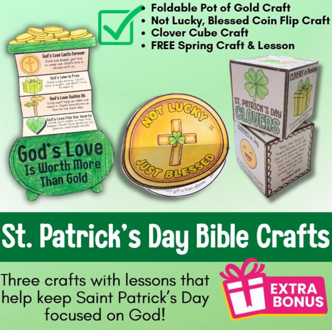 Christian St. Patrick’s Day Bible Crafts for Kids | Sunday School Faith ...