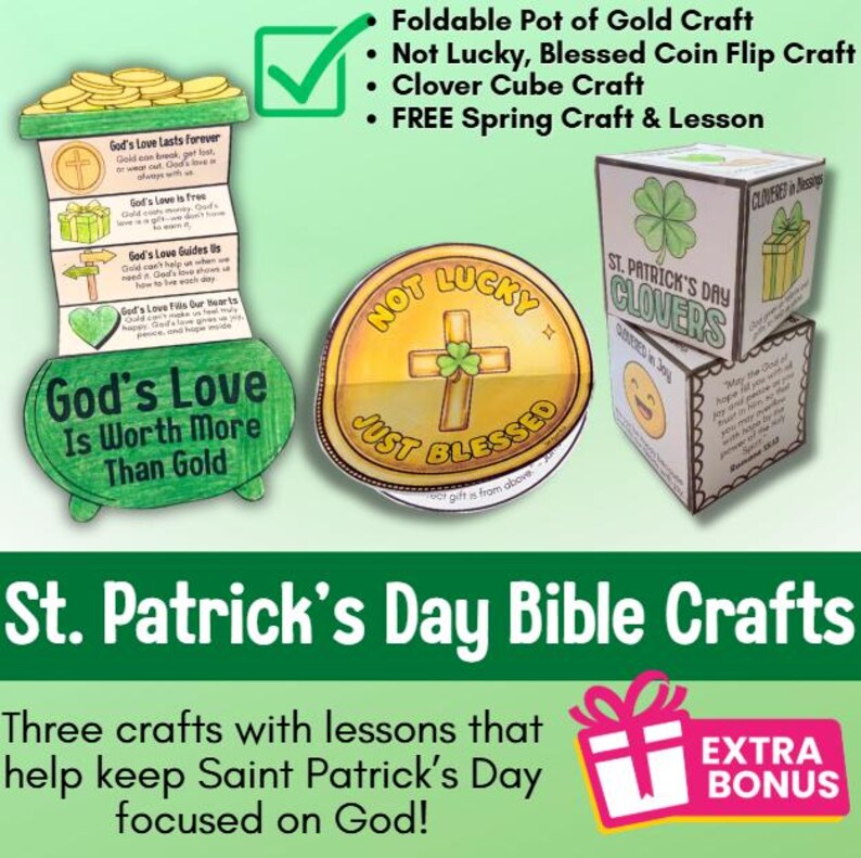 Christian St. Patrick’s Day Bible Crafts for Kids | Sunday School Faith ...
