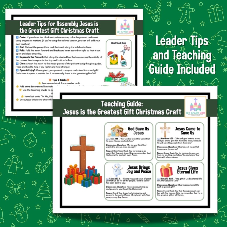Jesus is the Greatest Gift: Christmas Foldable Craft | Sunday School ...