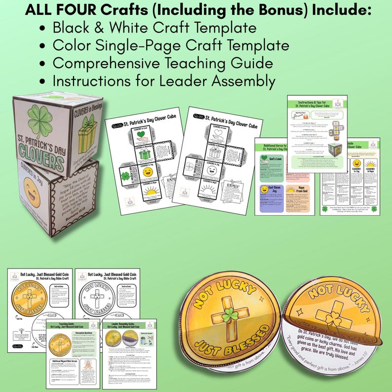 Christian St. Patrick’s Day Bible Crafts for Kids | Sunday School Faith ...