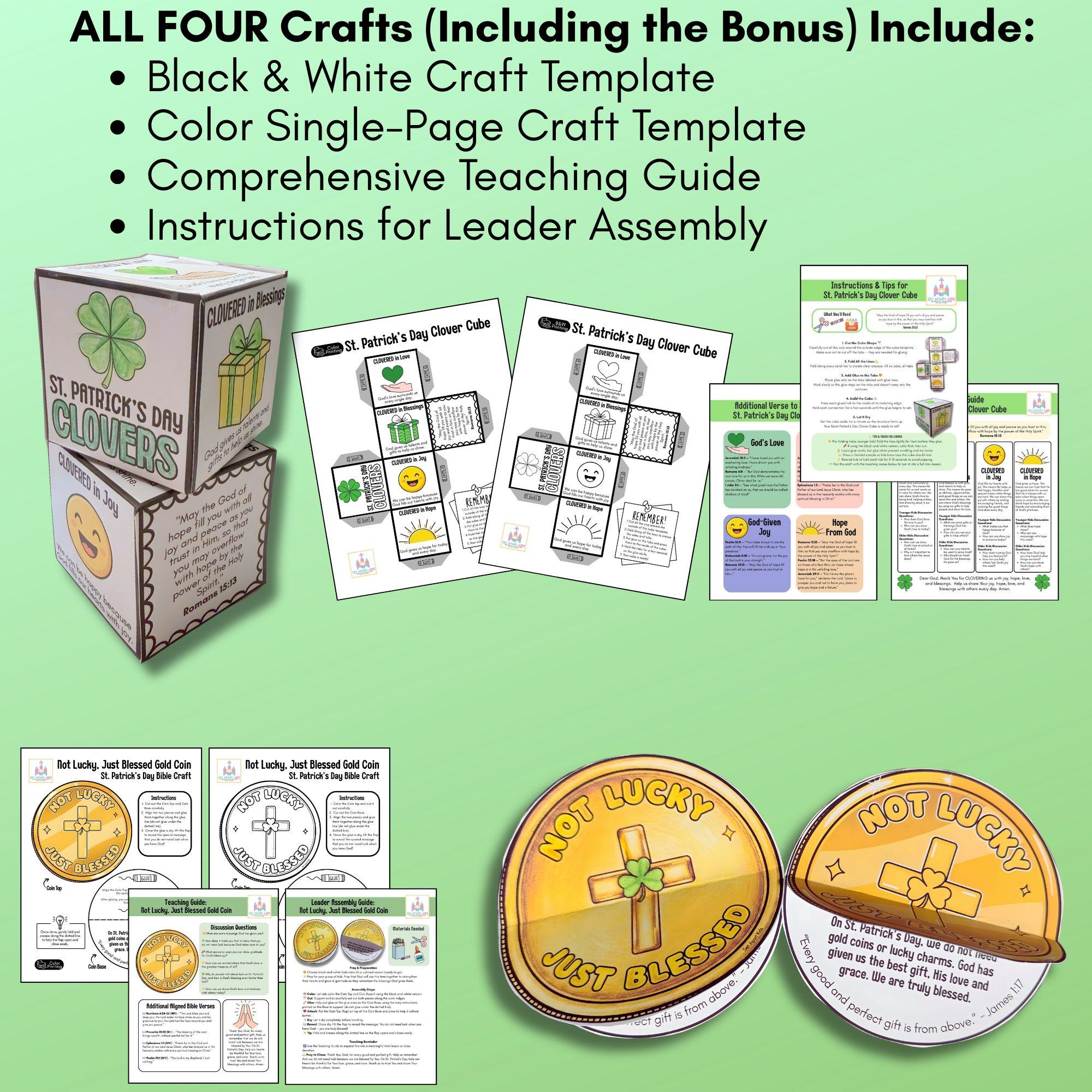 Christian St. Patrick’s Day Bible Crafts for Kids | Sunday School Faith ...