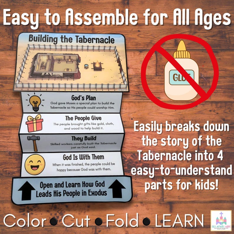 Building the Tabernacle Bible Craft | Moses | Bible Craft for Kids ...