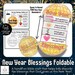 New Year Blessings Foldable Craft | Sunday School New Years Eve ...