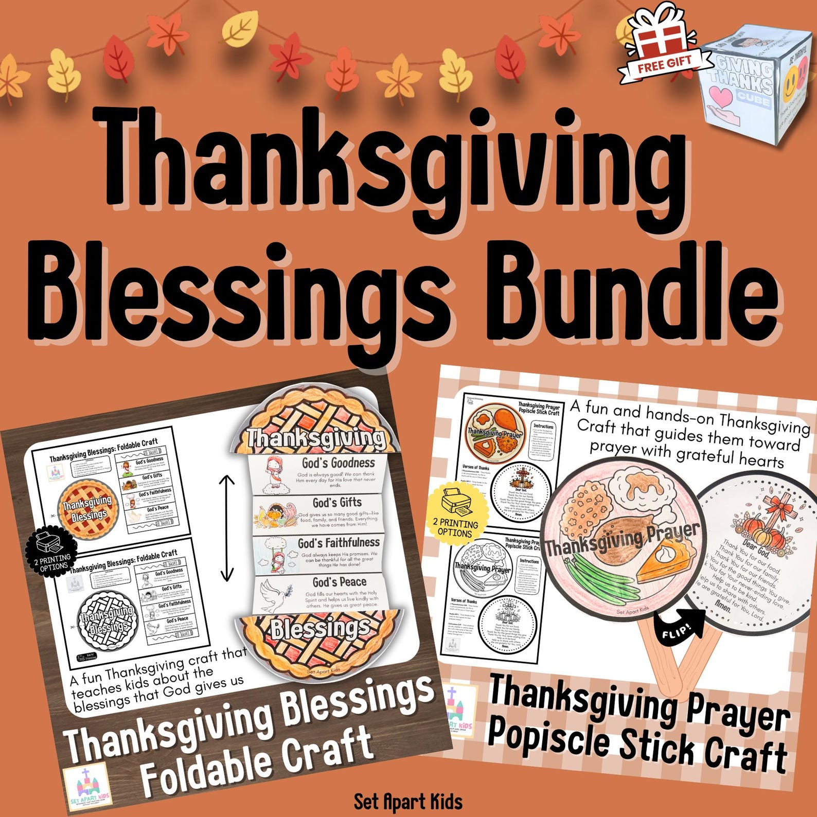Thanksgiving Blessings CRAFT BUNDLE| 3 Autumn Christian Fall Activities ...