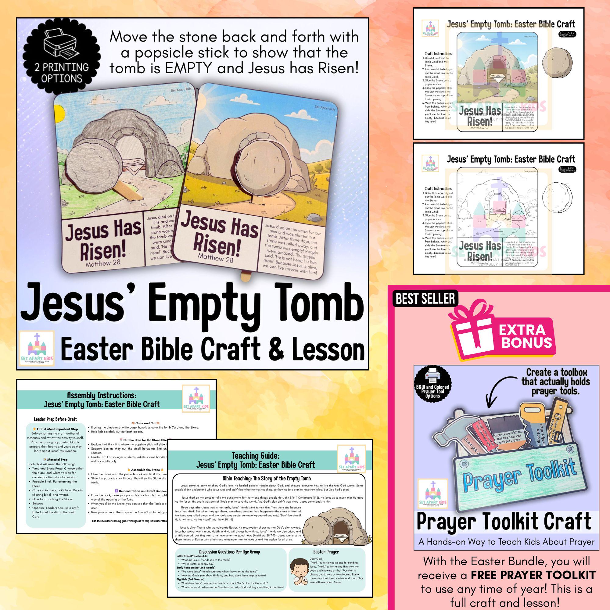 Easter Bible Crafts for Sunday School | Kids Easter Activities ...