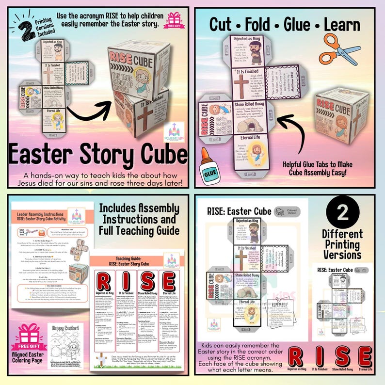 Easter Resurrection Bundle for Kids | Christian Easter Crafts | Spring ...